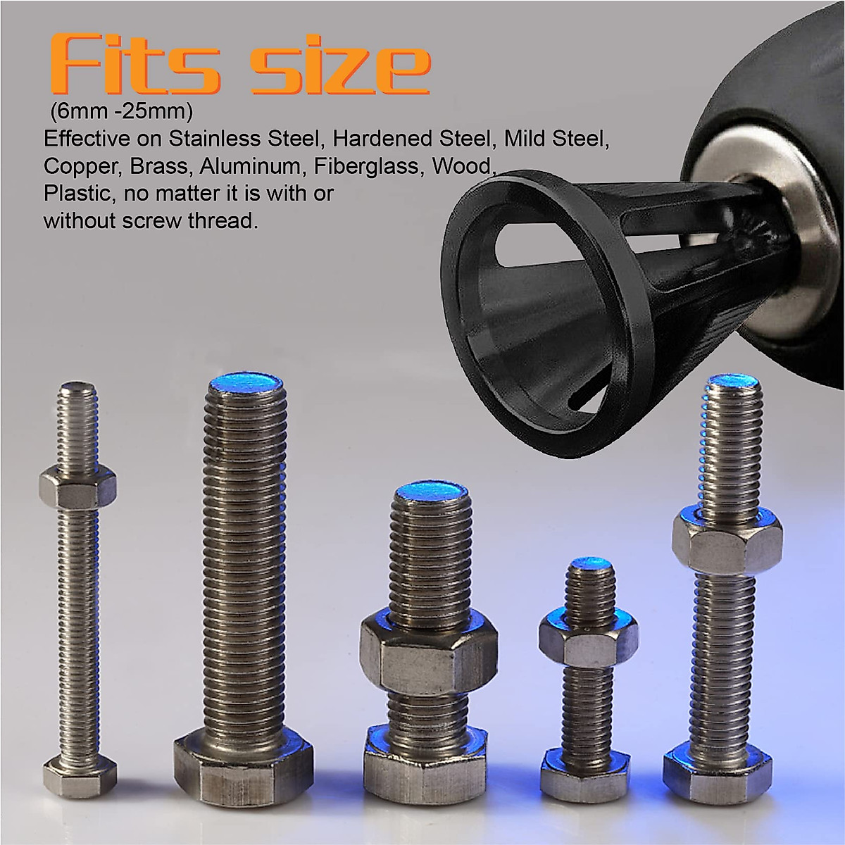 Taigoehua 2 Pack Deburring External Chamfering Tool Triangle Shank High Speed Stainless Steel Burr Removal Bit (Black)