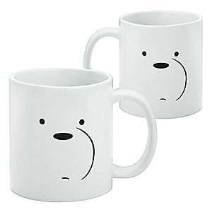 GRAPHICS & MORE We Bare Bears Ice Bear Ceramic Coffee Mug, Novelty Gift Mugs for Coffee, Tea and Hot Drinks, 11oz, White