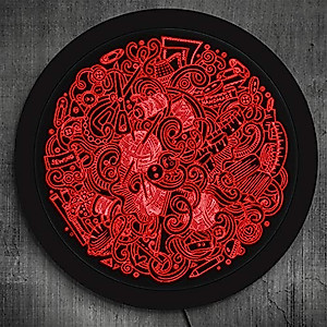 The Geeky Days Sewing Elements LED Hanging Acrylic Board Tailor Shop LED Neon Open Sign for Business Displays Quilting Club Studio LED Lighting Art Decor