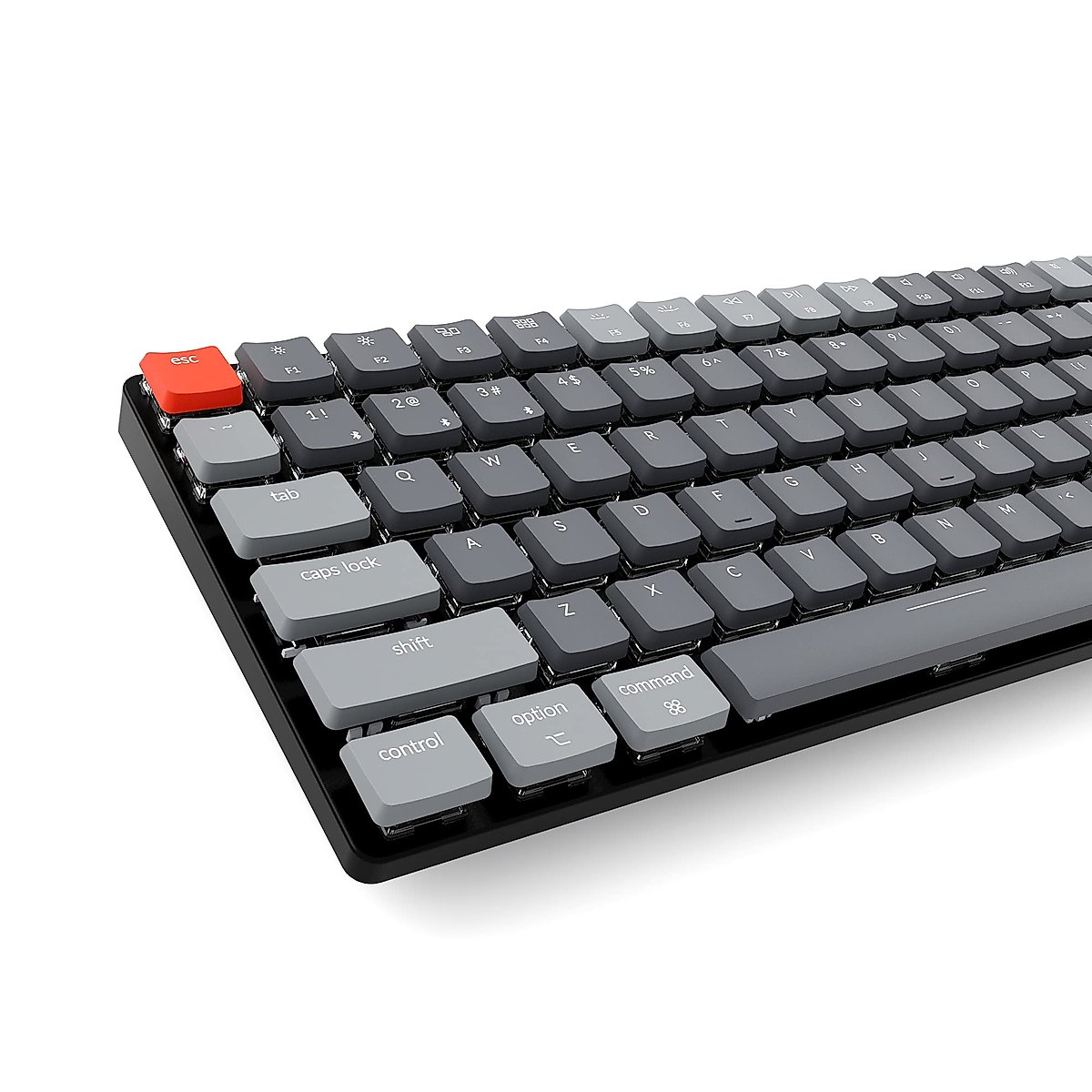 Keychron K3 Ultra-Slim 75% Layout Wireless Wired Mechanical Keyboard, Compact 84 Keys RGB LED Backlit for Mac Windows, Low Profile Gateron G Pro Blue Switch, Version 2