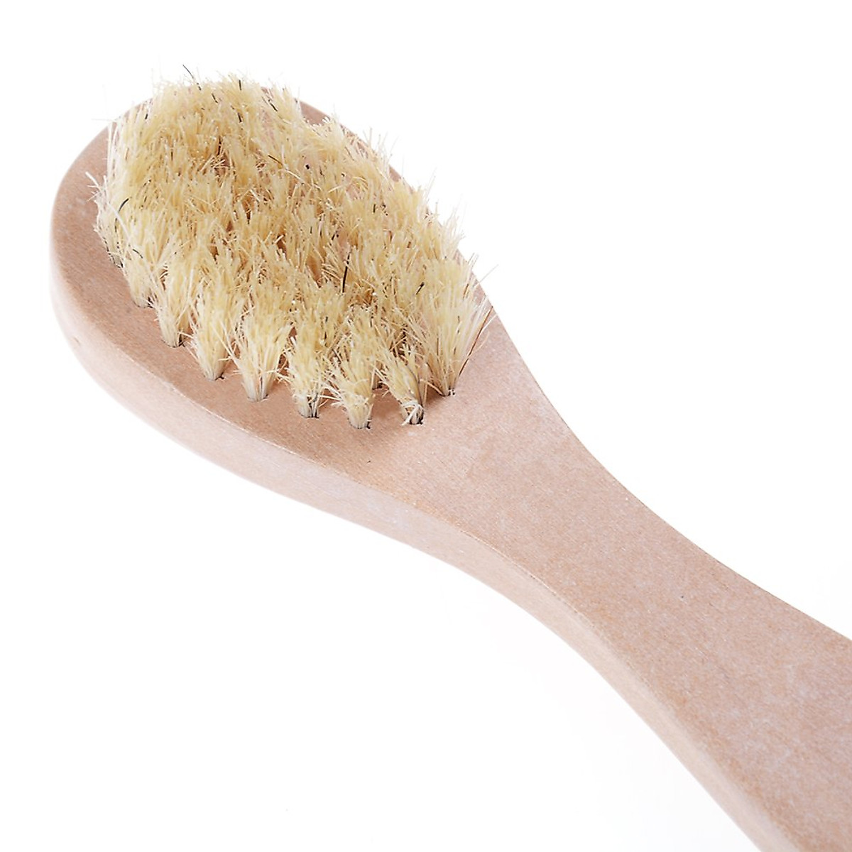 Face Cleansing Brush for Facial Exfoliation, Natural Bristles Brush For Dry Brushing - Set of 3 Pack Wooden Handle Skin Cleaning Scrubbers for Men and Women