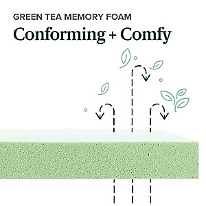 ZINUS 8 Inch Green Tea ActivFresh(R) Memory Foam Mattress, Queen, Mattress in A Box with Compact WONDERBOX Packaging, CertiPUR-US Certified