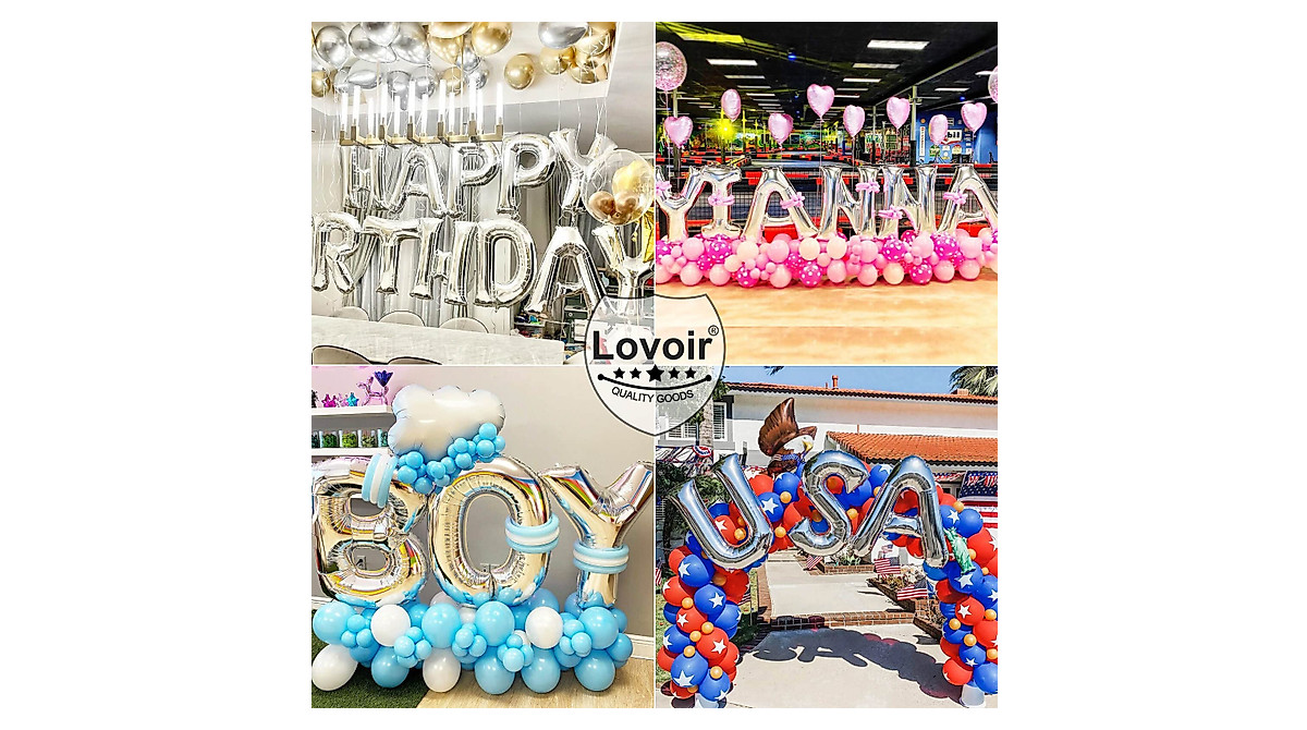 Lovoir 40 Inch Silver Letter C Balloon - Perfect for Parties
