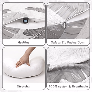 Childlike Pregnancy Pillows,Maternity Pillow for Pregnant Women with Detachable Cotton Pillow Cover,Soft Adjustable Side Sleeper Pregnancy Pillow,Support for Waist,Abdomen,Back,HIPS,Legs(Leaves)