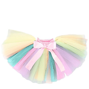 MYRISAM Baby Girls Birthday Cake Smash Unicorn Outfits Princess Romper Bodysuit Rainbow Skirt Unicorn Headband Shoes