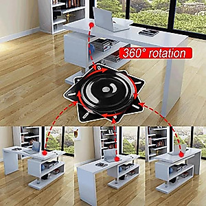 MagiDeal Seat Swivel Bases 360 Rotating Lazy Susan Hardware Mount Turntable 154mm Bar Stool Swivel Plates for Marine Boat Barstools Dining Television