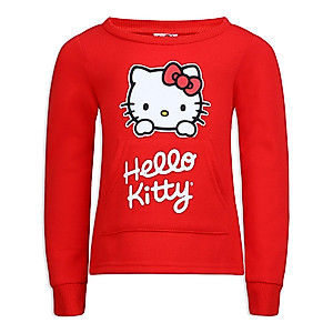 Hello Kitty Girls Long Sleeve Sweatshirt and Legging Pants Set for Toddlers, Little and Big Girls