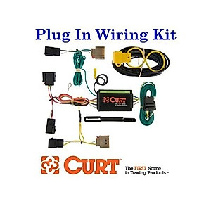 CURT 56058 Vehicle-Side Custom 4-Pin Trailer Wiring Harness, Fits Select Kia Amanti, Optima Sedan black