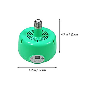 YARDWE Turtle Heat Lamp Chicken Heater Light Pets Heat Lamp Chicken Coop Heater Temperature Adjustable Brooder Lamps for Chicken Lizard Turtle Aquarium Snake Green Chicken Coop Pet Heater Led Bulb