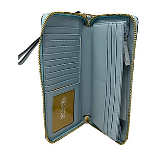 Michael Michael Kors jet set travel vista blue lg trvl continental leather