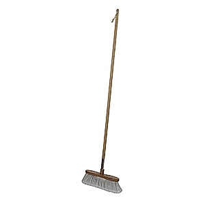 Harper Live.Love.Clean. Smooth Surface Bamboo Household Broom for Indoor Sweeping of Pet Hair, Dirt, Dust on Hardwood Floors, Tile, and Laminate