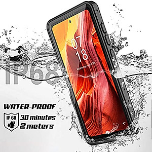 Oterkin for Samsung Galaxy A52 Case, A52 Waterproof Case Built-in Screen Protector Dustproof Shockproof IP68 Underwater Full Body Sealed Daily-Use Clear Case for Samsung A52 5G 6.5 inch