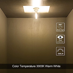 Eco.Luma G9 LED Bulb Dimmable, Warm White, 6W Equivalent 40W, 50W, 60W Halogen, 3000K, 540LM Light, AC 120V CRI 82, G9 Base (Soft Warm White, 6PCs)