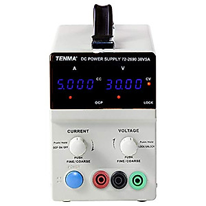 Bench Power Supply, Single, Adjustable, 1 Output, 0 V, 30 V, 0 A, 5 A