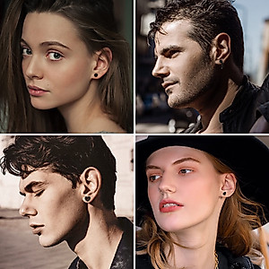 ORAZIO 93 Pcs Ear Gauges Stretching Kit 14G-00G Ear Gauges Expander Set Acrylic Spiral Tapers and Plugs Gauges for Ears Silicone Snail Tunnels Horseshoes Body Piercing Jewelry Set