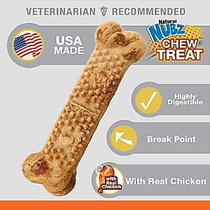 Nylabone Nubz Budz Natural Long Lasting Edible Dog Chews 20 Count Small - Up to 30 lbs.
