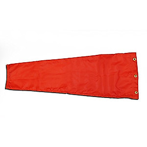 Airport Windsock Corporation 8" X 36" Orange Windsock and 8" Ball Bearing Frame USA Made
