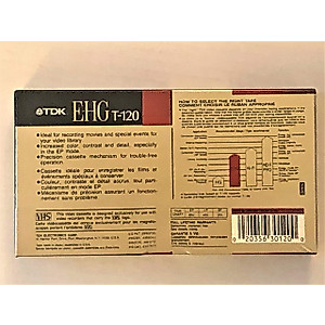 High Grade VHS Videotape Cassette, 6 Hours