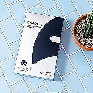 Cardon Signature Soothing Sheet Masks (4-Pack Each) | Korean Sheet Mask for Men and Women | Made with Cactus Extract | Couples Spa Night-In | Full Face Mask and Half Mask for Men