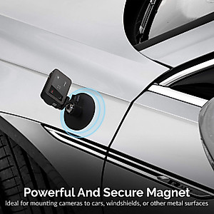 SABRENT Rubber Coated Magnetic Mount for Action Cam/Cameras and Small DSLR (CS-MG88)