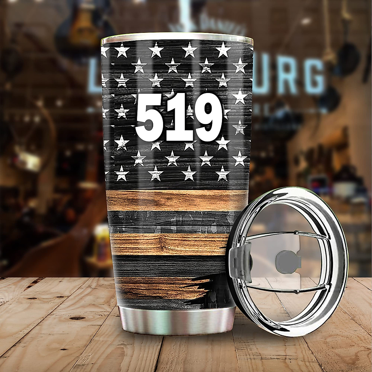Personalized Police Tumbler Correction Officer Custom Name and Number Thin Silver Line Sheriff Police Officer Suit Tumbler Cup with Lid, Double Wall Vacuum 20 Oz Stainless Tumbler TB5