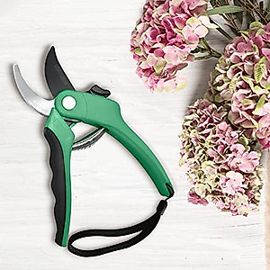 Nevlers 8" Bypass Pruning Shears for Gardening | Garden Shears with Stainless Steel Blades & 8mm Cutting Capacity| Professional Garden Scissors |Heavy Duty Gardening Hand Tools |Green Gardening Shears