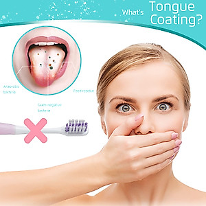 New Tongue Scraper, 5PCS Tongue Cleaner, Medical Grade Tongue Scrapers,Great for Oral Care, BPA free for Adults and Kids, Reduce Bad Breath