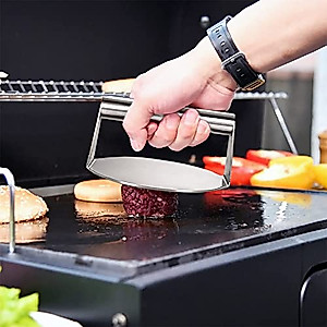 Stainless Steel Burger Press, Non Stick Hamburger Mold 5.5in Hamburger Press Patty Maker, Used to Fill Burgers, Sliders, Regular Beef Burgers, Non-Stick Kitchen Barbecue Tools, Barbecue Accessories