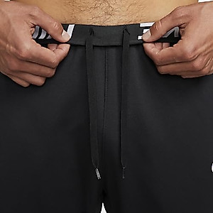 Nike Men's Therma Open Hem Fitness Pants, Black/Black/White