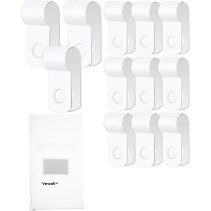 Vercraft 12 Pcs Dutch Oven Lid Protector Clips Replacement Plastic Clips for Stacking and Storage Plastic Bumpers for Display and Storage and Stacking of Dutch