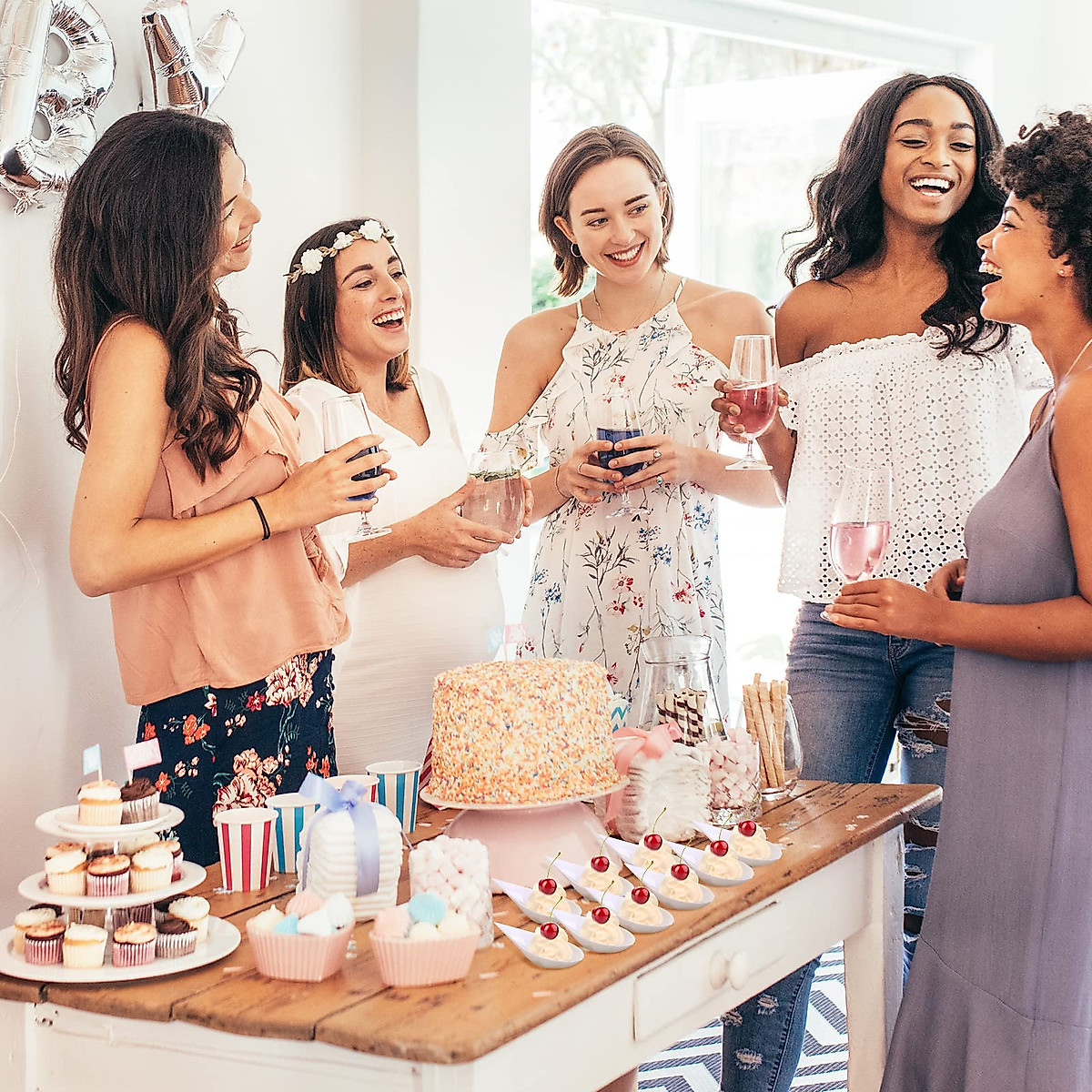 500 Pcs 4 Inch Appetizer Spoons Tear Drop Mini Appetizer Plates Plastic Catering Supplies Disposable Appetizer Tasting Spoons Asian Spoon for Desserts and Appetizers Sample Serving Party (White)