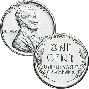 1943 PDS Wartime Steel Lincoln Cent 3-Coin Set