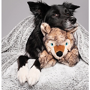 Fluff & Tuff Lobo Wolf Pup Plush Dog Toy,All Breed Sizes