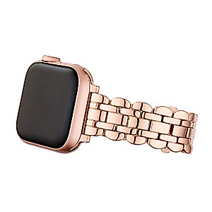 Kate Spade New York Stainless Steel Band for 38/40mm Apple Watch Series 1-7, Color: Rose Gold (Model: KSS0067)