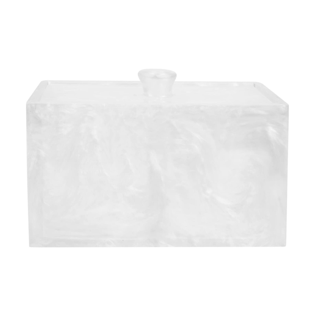 Cabilock Box cosmetic cotton storage box cotton pad container makeup applicator organizer floss holder flosser dispenser cotton pads holder cotton holder Compartments Cotton Pad Case patch