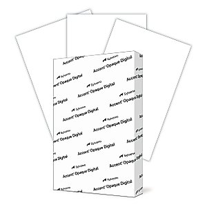 Accent Opaque 17” x 11” White Cardstock Paper, 100lb, 271gsm – 200 Sheets (1 Ream) – Premium Smooth Heavy Cardstock, Printer Paper for Invitations, Cards, Menus, Business Cards – 188093R