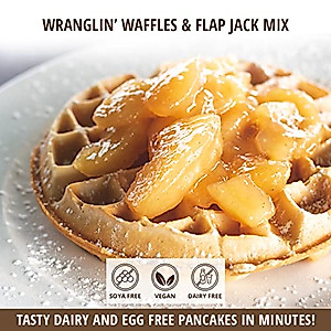 VEGANIZE IT! Vegan | Vanilla Butter Cream Cake (12 OZ) & Wranglin'Waffles (1lb) | Flap Jack Mix Just Add Plant Based Milk and Butter | Classic Flavour Moist Fluffy Cupcake Mix | Desserts & Treats