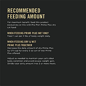 Purina Pro Plan Grain Free Senior Wet Cat Food Pate, SENIOR Prime Plus Cod & Shrimp Entree - (24) 3 oz. Pull-Top Cans