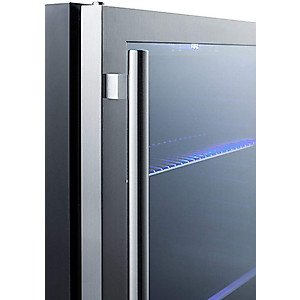 Summit Appliance Beverage Cooler, Grey/Clear