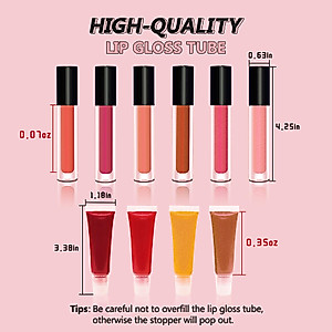 Cilrofelr DIY Lip Gloss Making Kit, 45 Pcs, Fun Makeup Kits for Girls to Create 10 Moisturizing and Shiny Lip Gloss