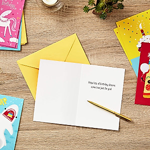 Hallmark Birthday Cards for Kids Assortment, Shark and Unicorn (12 Cards with Envelopes)