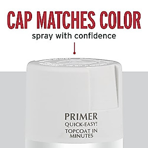 Rust-Oleum 7780830 Stops Rust Spray Paint, 12 Ounce, Flat White Clean Metal Primer, 12 Fl Oz