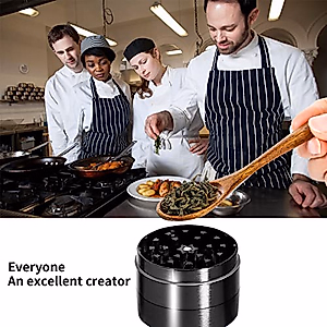 Herb Grinder All-in-one, Kitchen Spice Grinder, Black