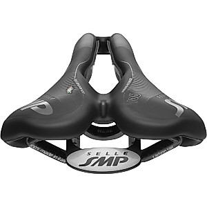 Selle Smp Vt20-Gel with Carbon Rail Saddle Matte Black, 142Mm