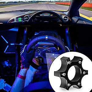 Htostar Racing Steering Wheel Adapter Plate 70MM 2.75" Compatible With Thrustmaster T300RS with 13 14 Inch Steering Wheel [video game]