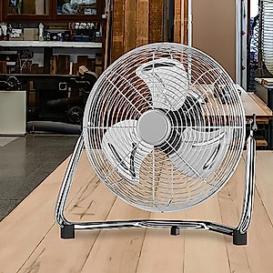 mollie 16.5 Inch High Velocity Floor Fan with 3 Speed Heavy Duty Metal Adjustable Tilt Portable Quiet Air Circulator for Home Bedroom Garage Commercial Use 1650 CFM