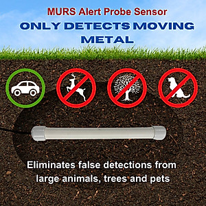 Dakota Alert MURS Alert Probe Sensor (MAPS) Metal Detecting Wireless Transmitter with 50-FT Of Direct Burial Cable - Outdoor Monitoring System