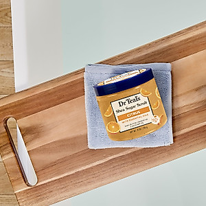 Dr Teal's Shea Sugar Body Scrub, Citrus with Essential Oils & Vitamin C, 19 oz (Pack of 3) (Packaging May Vary)