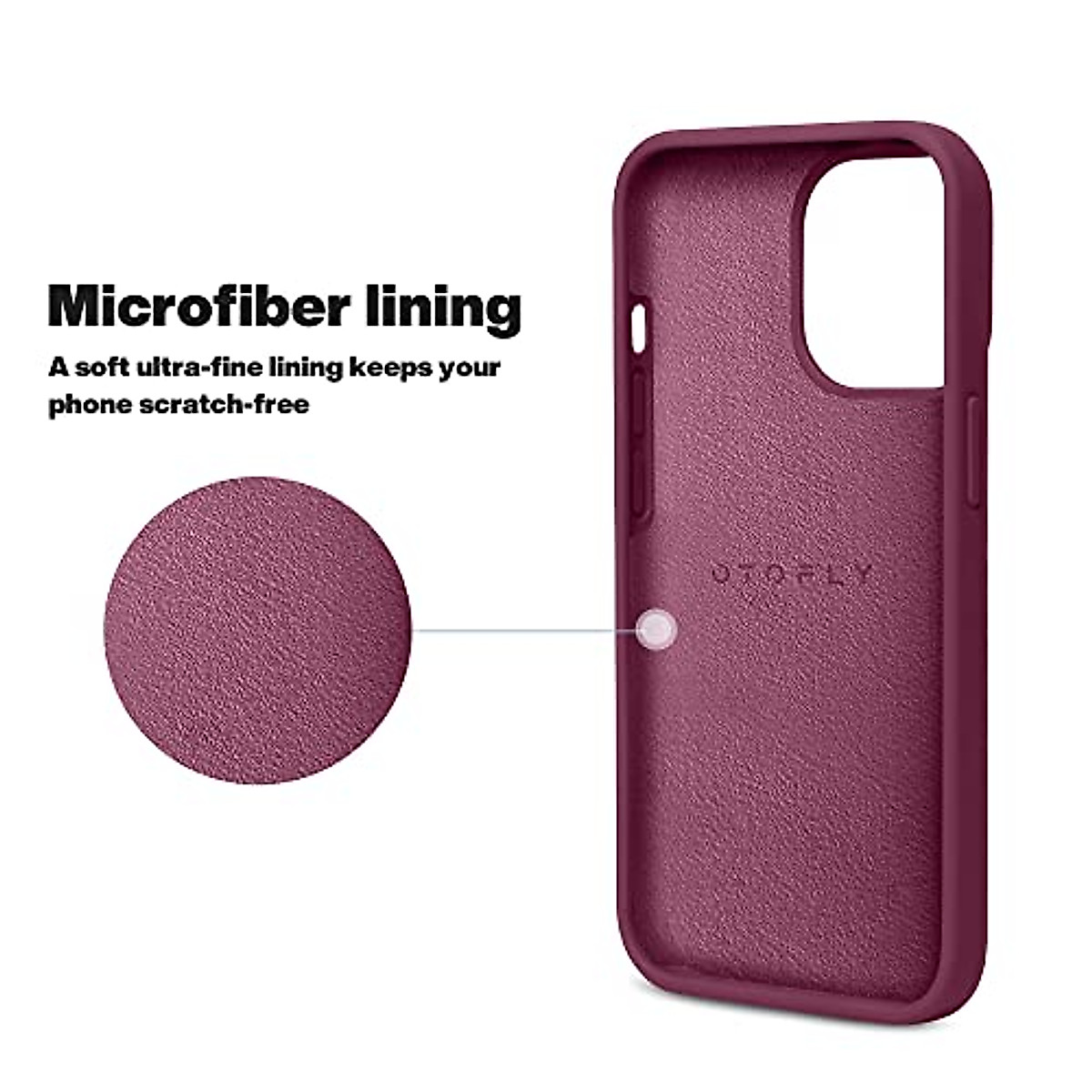 OTOFLY Designed for iPhone 13 Pro Max Case, Silicone Shockproof Slim Thin Phone Case for iPhone 13 Pro Max 6.7 inch (Wine Red)