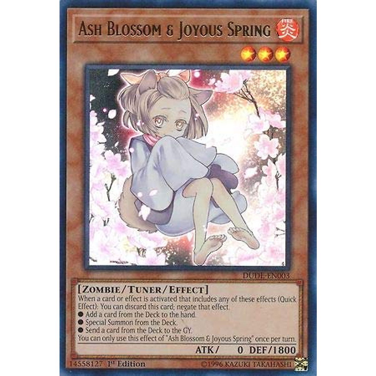 Yu-Gi-Oh! - Ash Blossom & Joyous Spring (Alternate Art) - DUDE-EN003 - Ultra Rare - 1st Edition - Duel Devastator